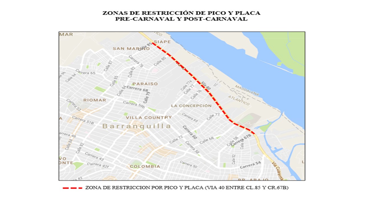 Así será el pico y placa para el Carnaval en Barranquilla - Emisora ...