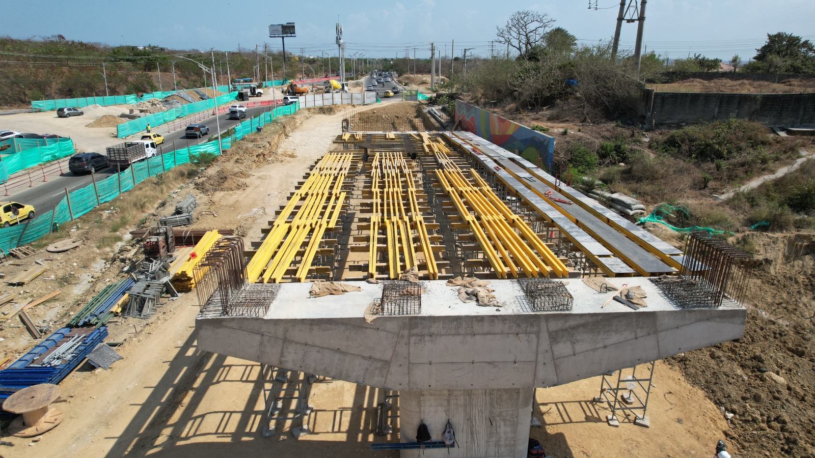 Avanzan las obras en el intercambiador vial de la avenida Circunvalar ...