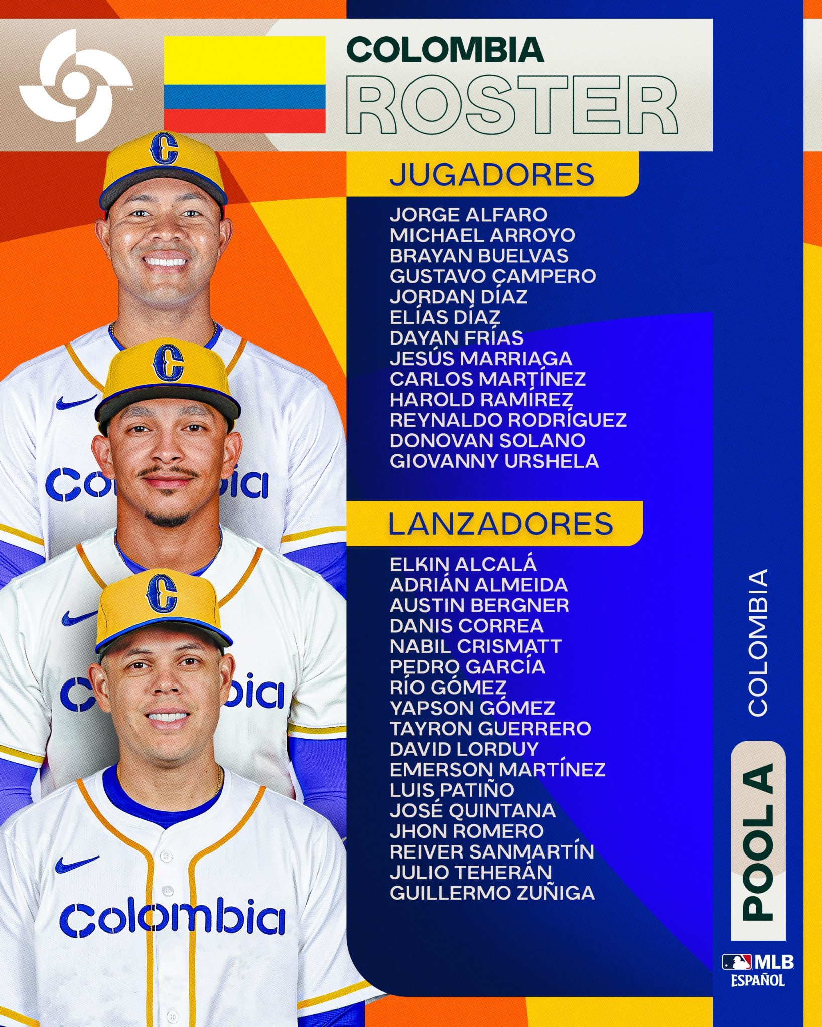 Este es el roster de Colombia para el Clásico Mundial de Béisbol ...